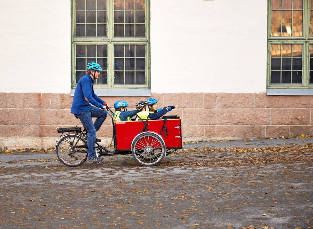 Barnehage El-sykkel 6 barn. | FINN.no