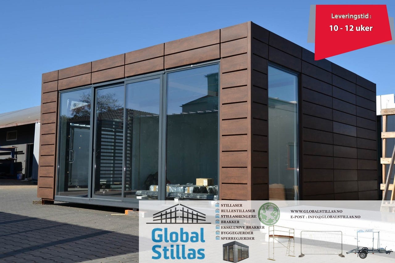 Moderne brakke / visnings brakke / kontor brakke / butikk - 6m x 5m ...