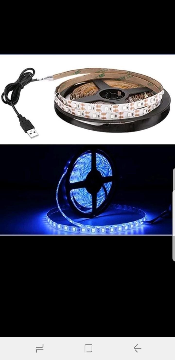 Usb led strip blå 1meter | FINN-torget