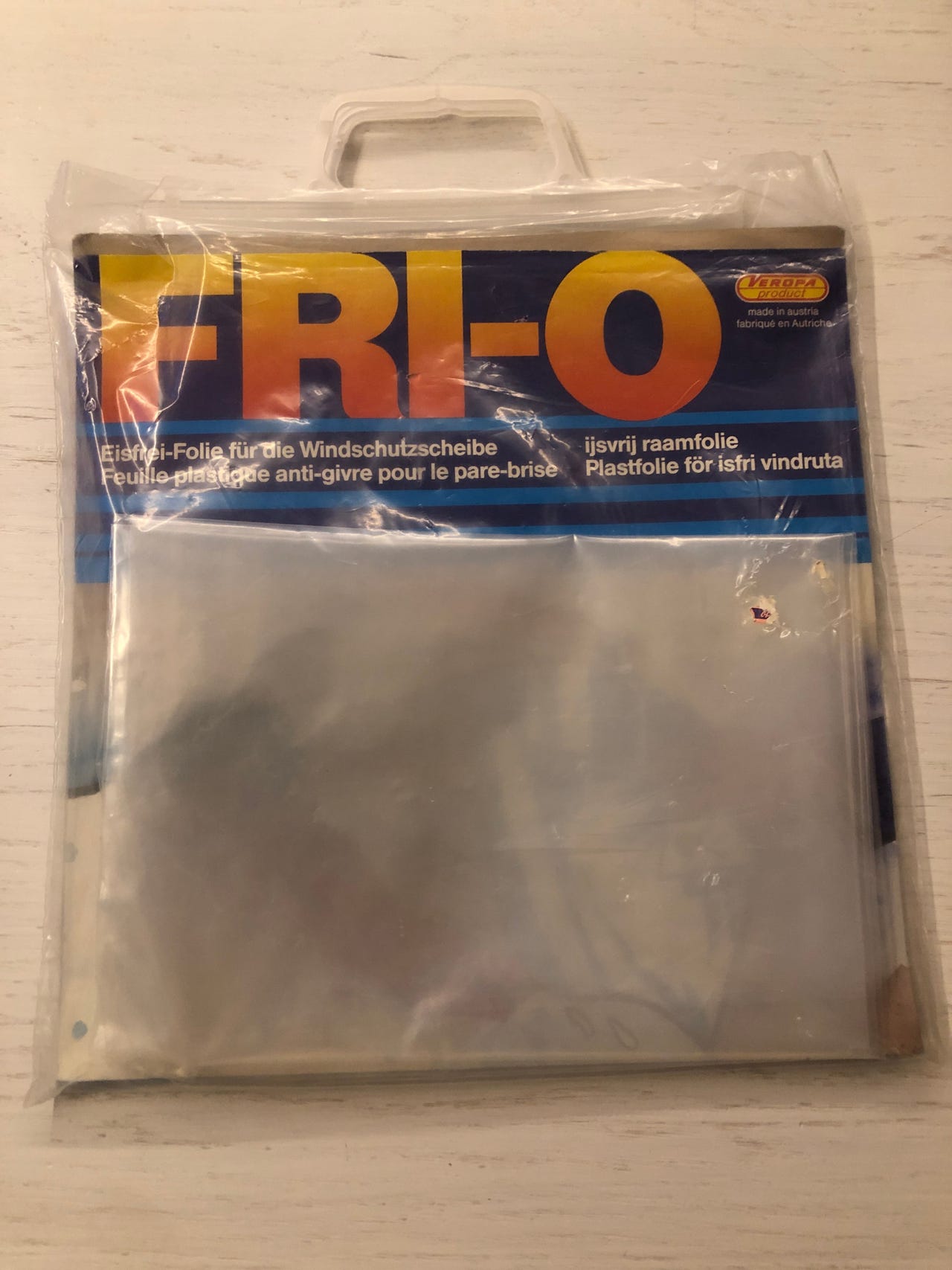 Ubrukt. Plastfolie for isfri frontrute | FINN-torget