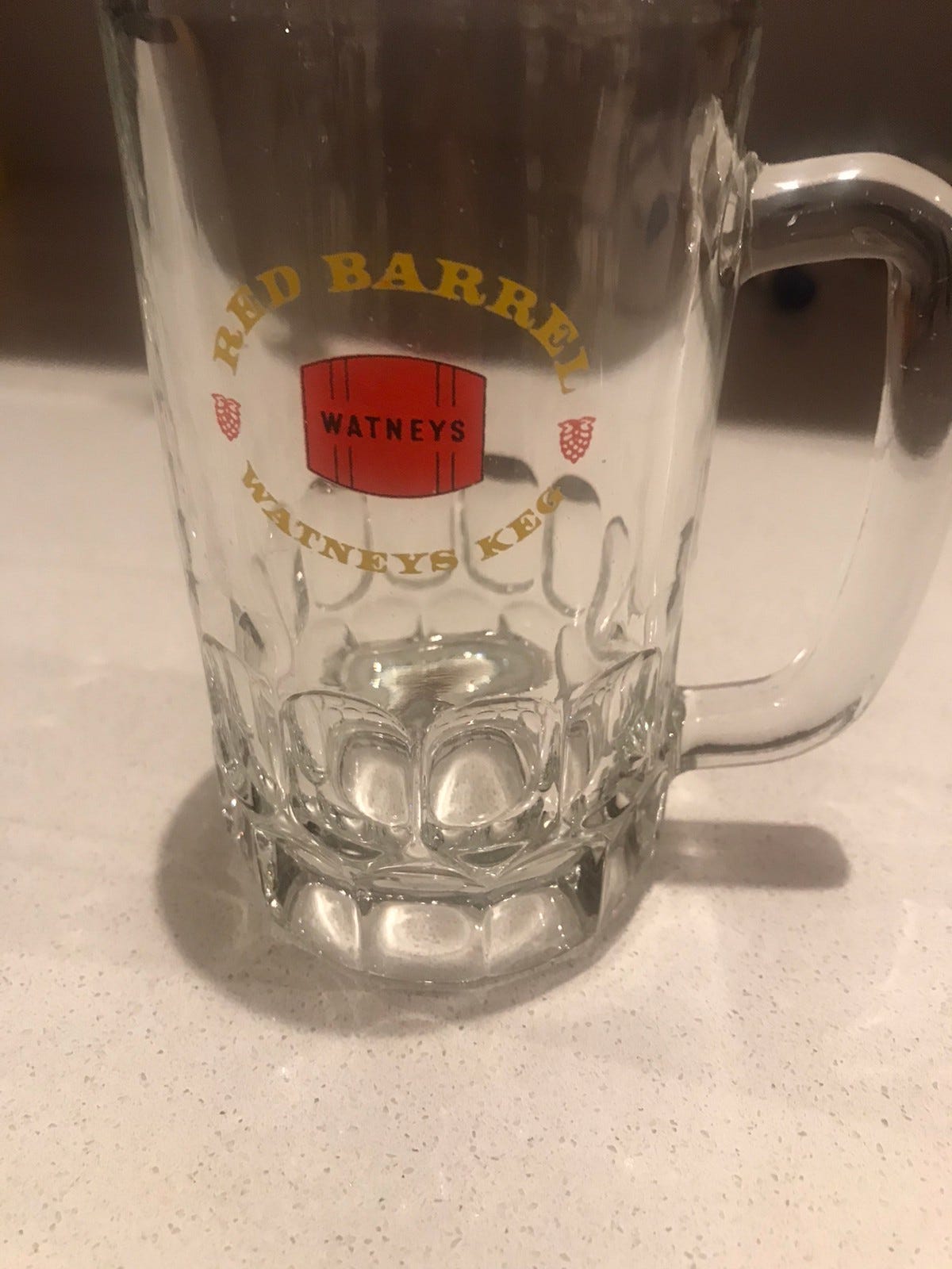 Vintage ølglass red barrel watneys keg | FINN-torget