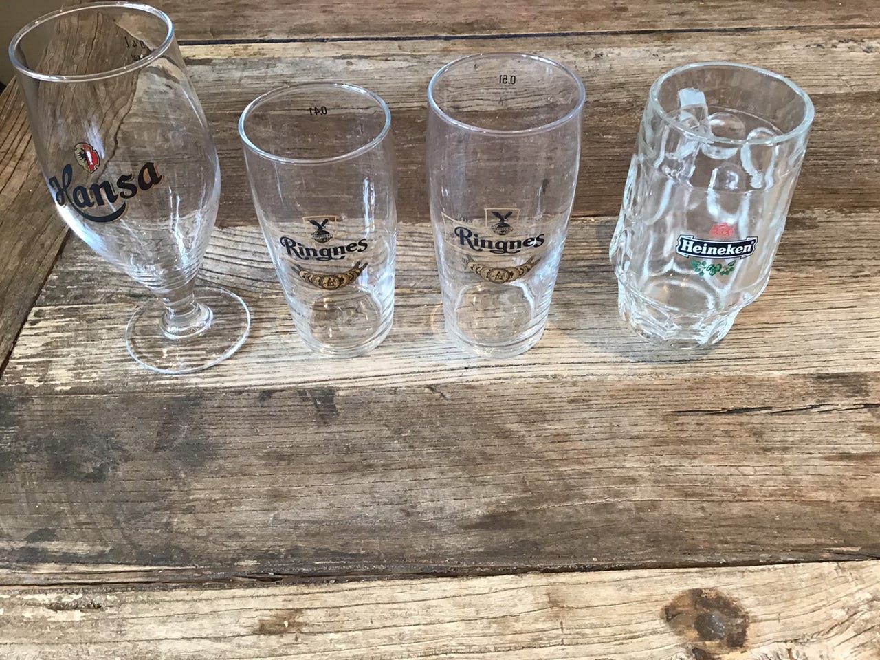 Ringnes. Hansa. Heineken. Ølglass. 70kr pr glass. | FINN torget