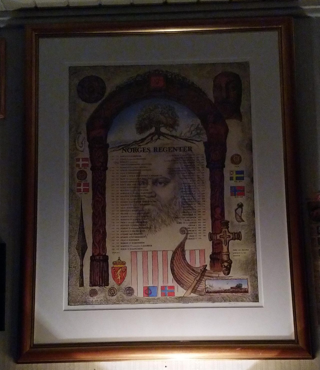 Dag Hol Litografi Norges Regenter Selges! | FINN-torget