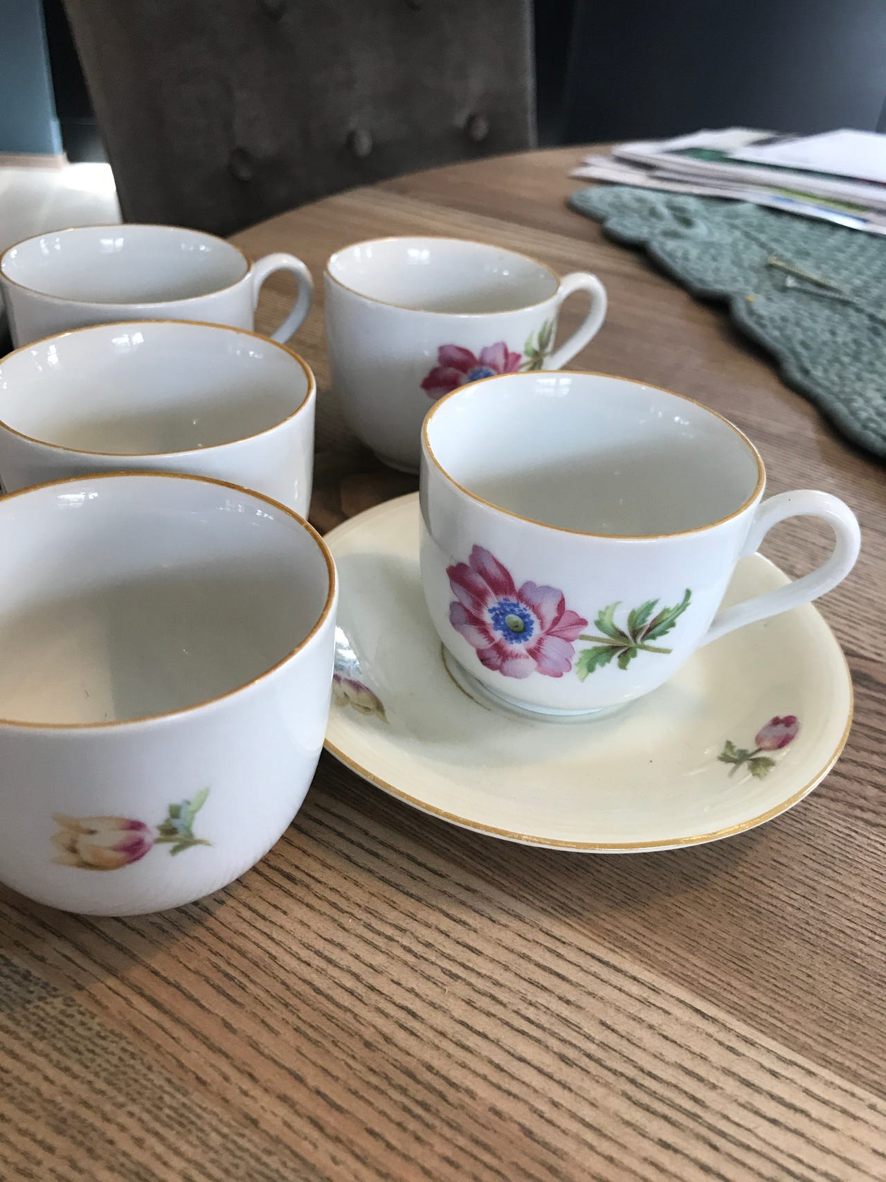 Kopper fra PP med valmue blomst | FINN-torget