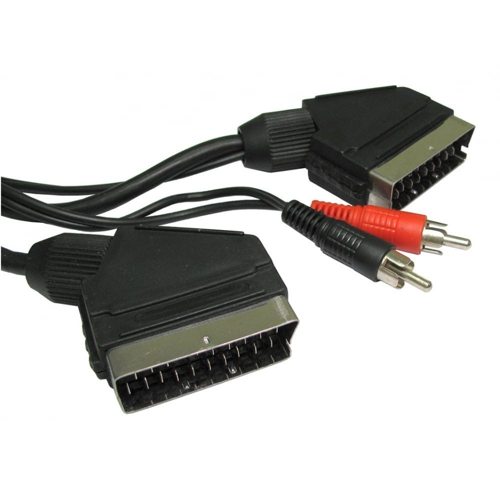 Scart med audio(phono) utgang. Perfekt for retrogaming og forsterke ...