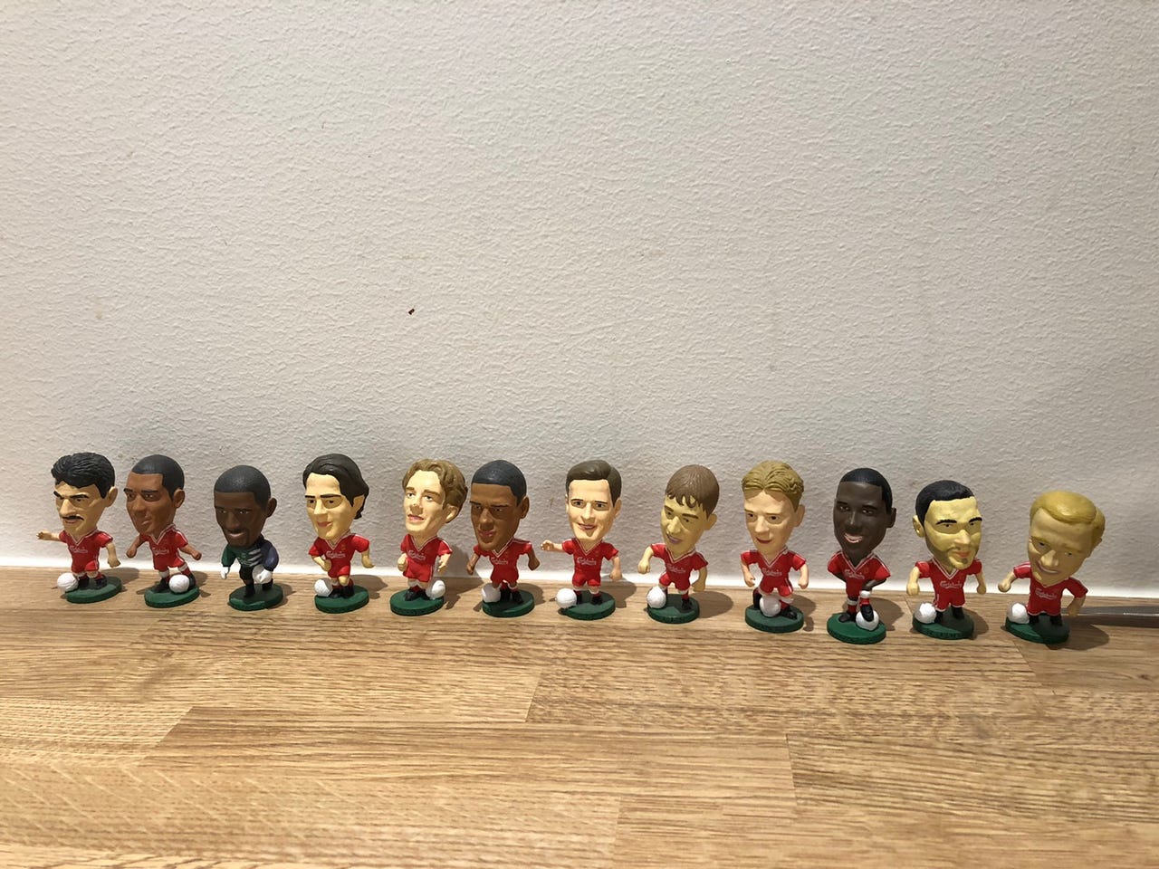 12 x Liverpool FC Premier League "Bubble-head" figurer 95/96 ...