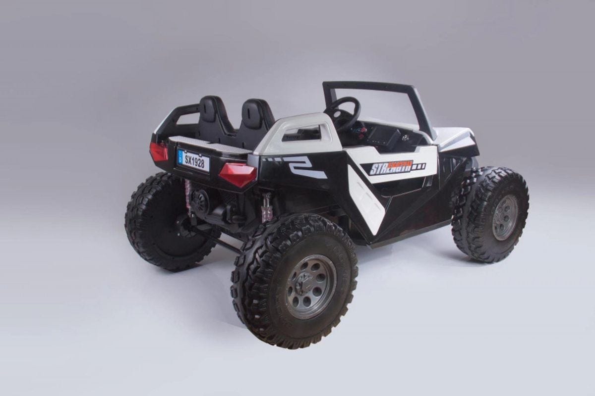 elbil stor 4-seter 4WD el-Jeep (4x24v/220w motorer) til barn/ungdom, m ...