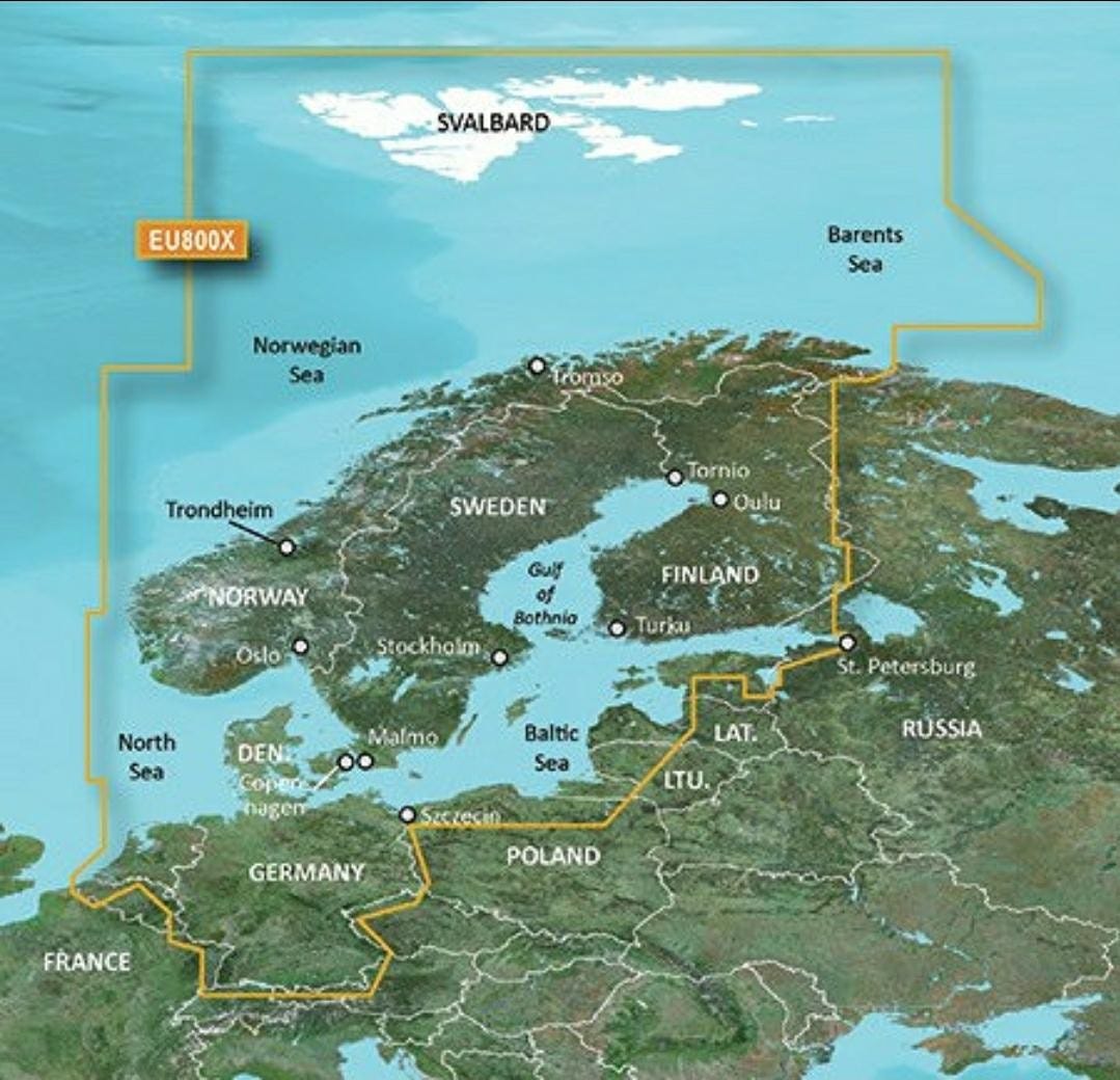 Garmin Bluechart G2 kart Norden HEU800X | FINN-torget