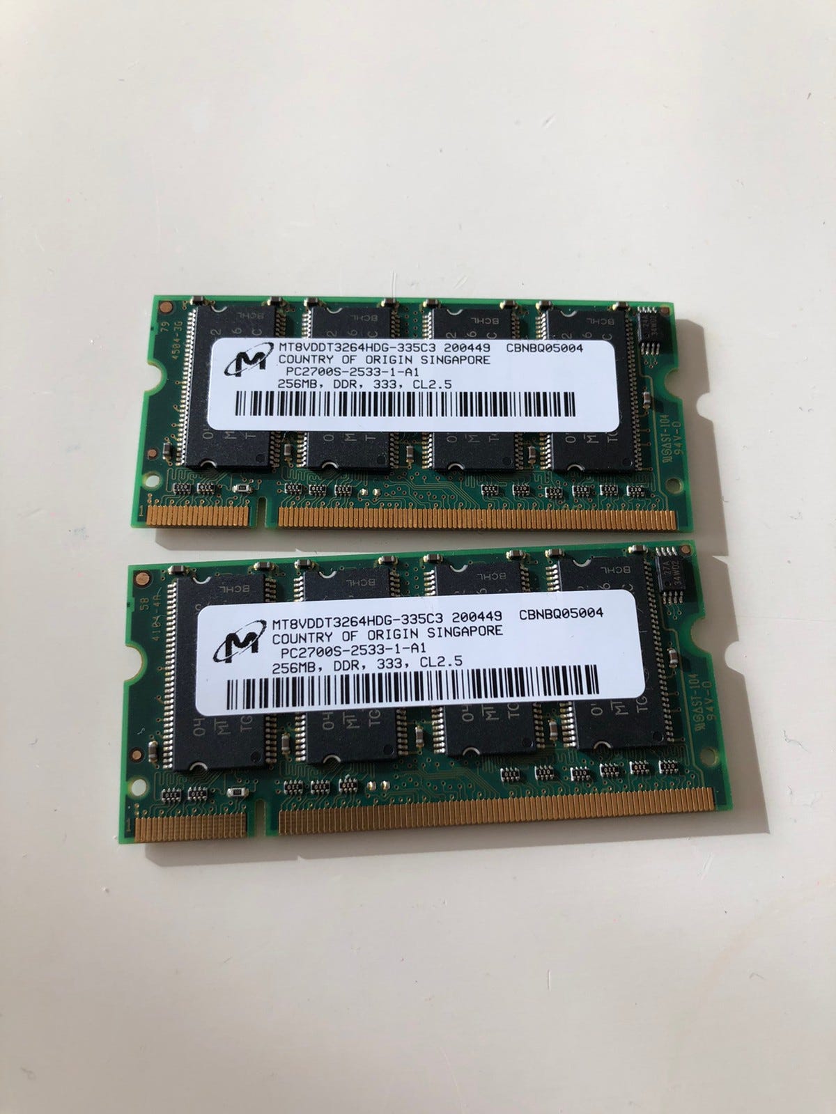 RAM DDR 256Mb Laptop | FINN-torget