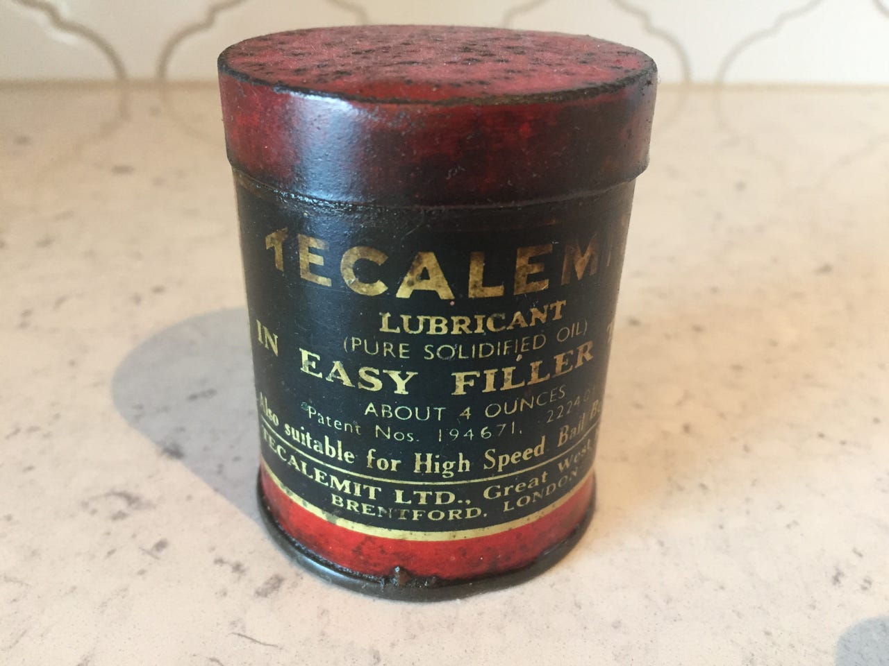 Vintage 1950s-60s Tin: Tecalemit Lubricant Grease | FINN torget