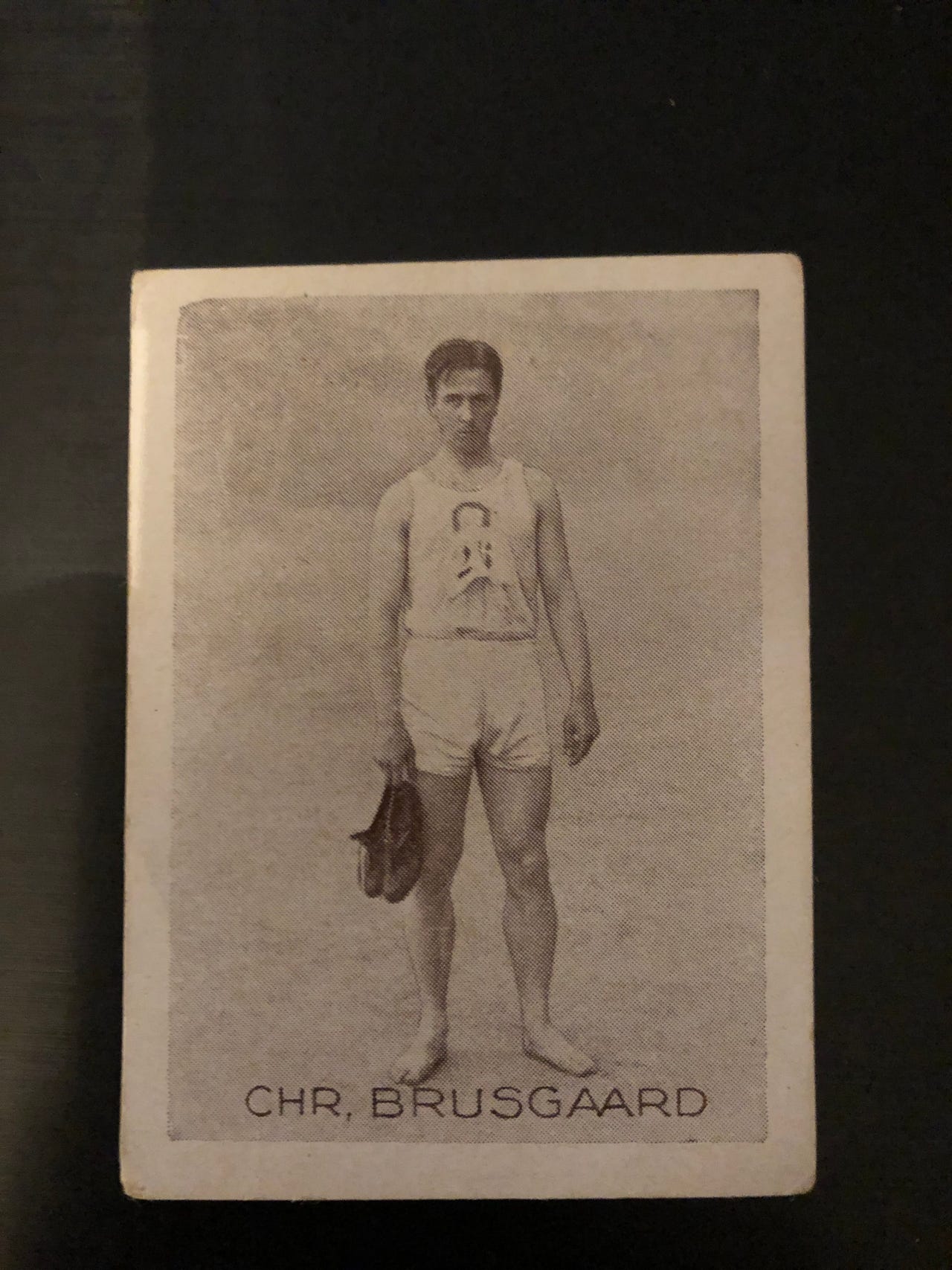 Christian Brusgaard 1500 800 meter friidrett sigarettkort 1930 ...