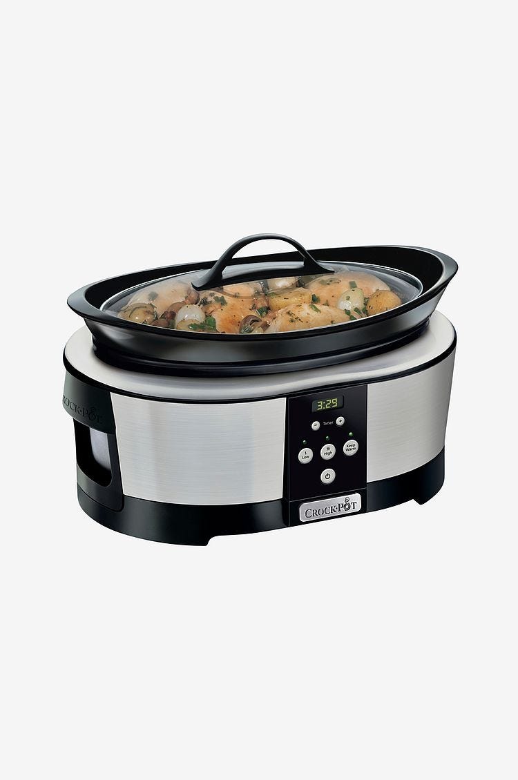 Crock-Pot Slow Cooker 5,7 l Timer Rustfri | FINN-torget