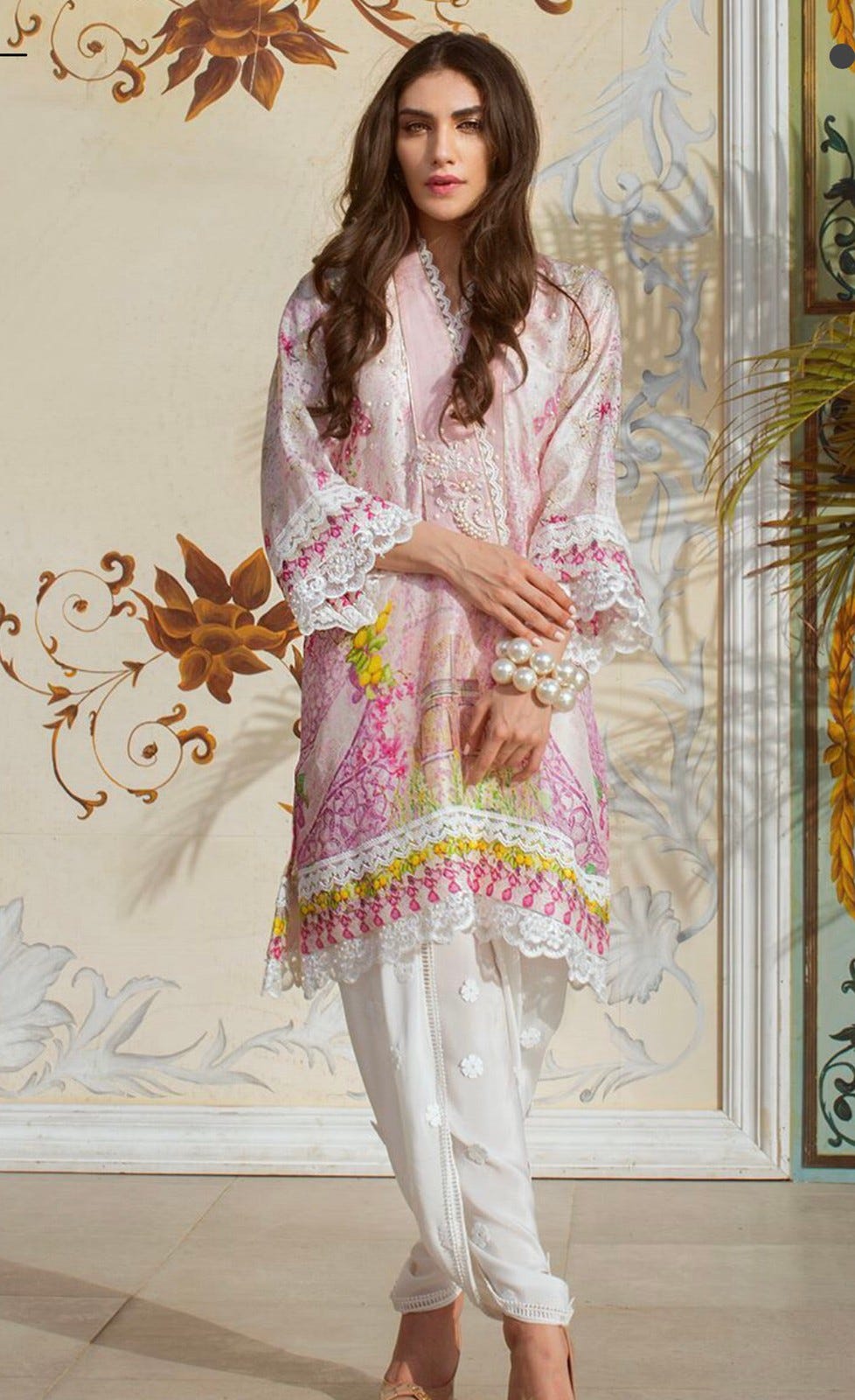 Pakistansk indisk kjole shalwar kameez kurta designer Farah Talib Aziz ...