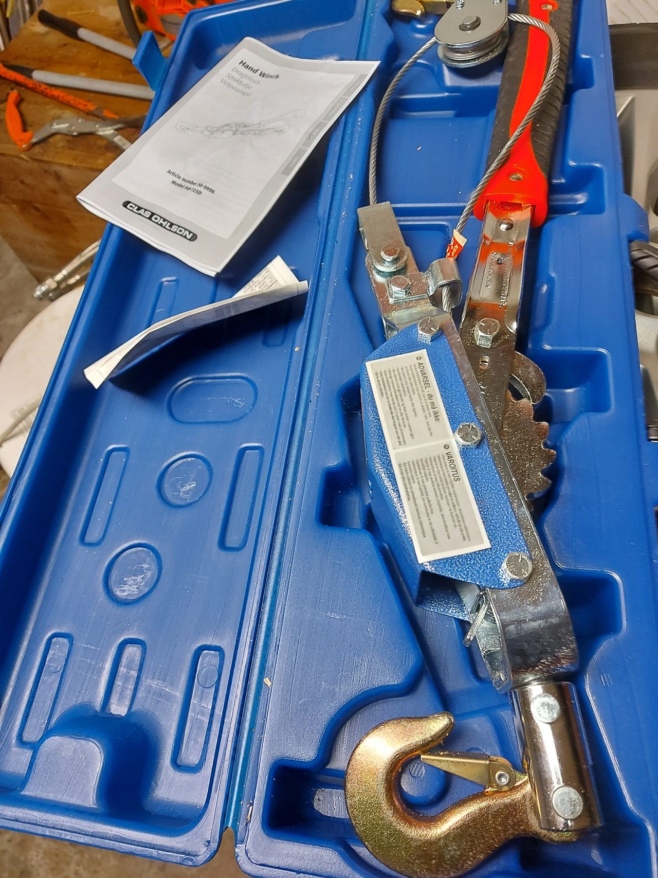 Hand Winch talje 1300KG. | FINN torget