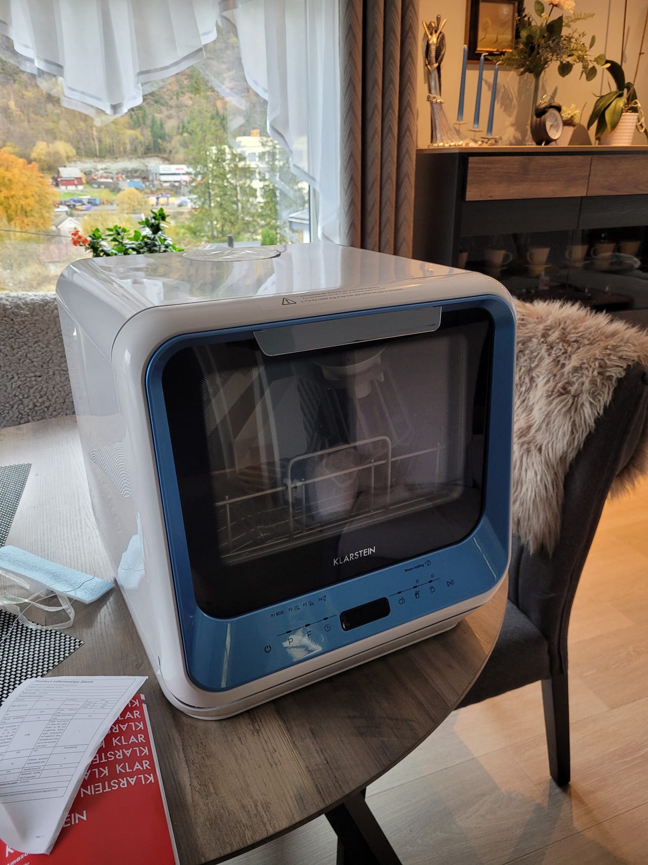 Klarstein Mini camping oppvaskmaskin, 6 programmer!Til bobil eller ...