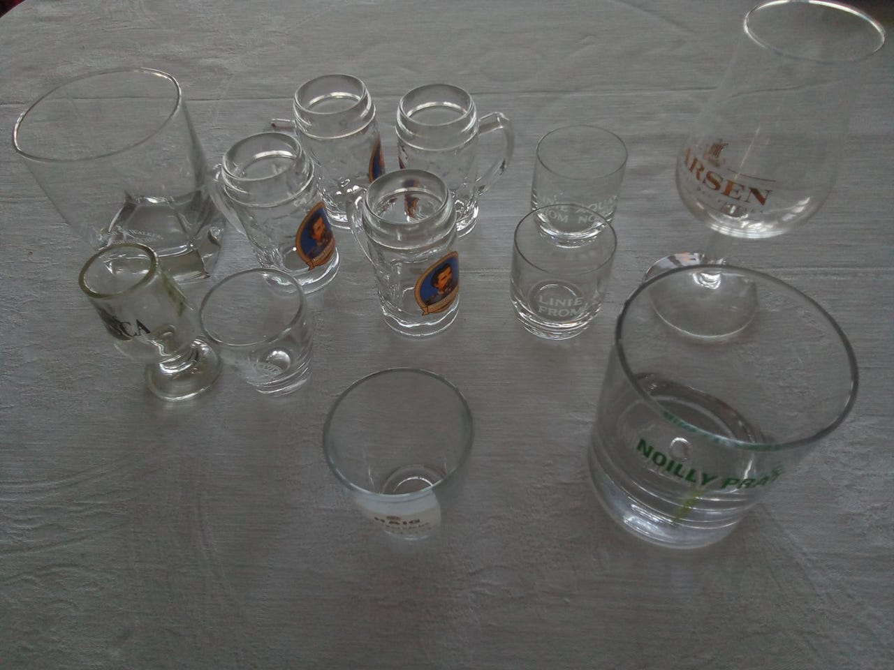 Dram, shot, drink og akevitt-glass med reklame / logo, 40-70 kr. | FINN ...