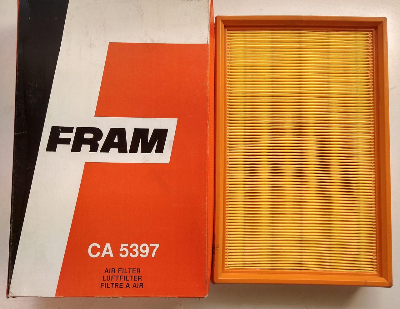 Luftfilter FRAM CA 5397 - OPEL: Calibra og Vectra A - VOLVO 760 | FINN ...