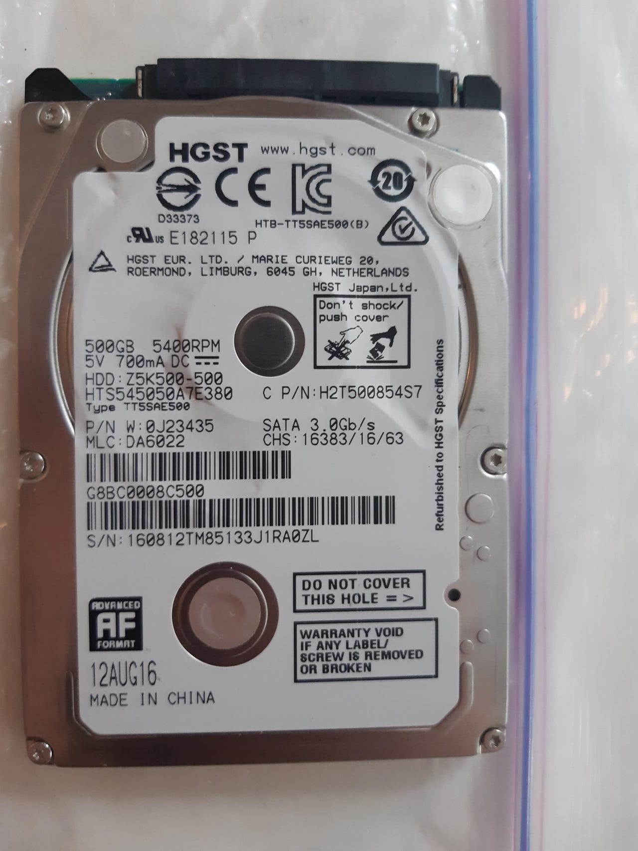 HGST 500gb 2.5" hdd | FINN torget
