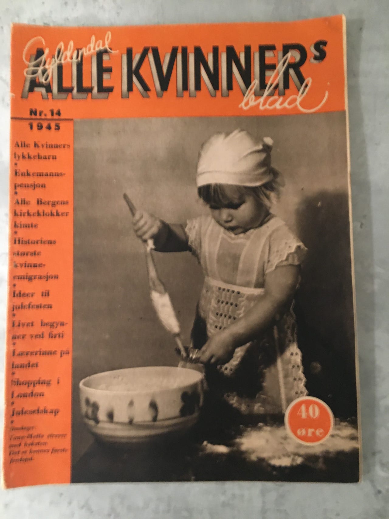 ALLE KVINNER`s blad Nr. 14 1945 | FINN-torget