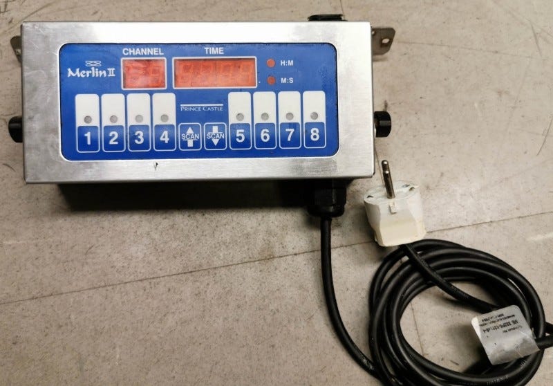 8kanals timer for fastfood/storkjøkken fra Prince Castle, Merlin II ...