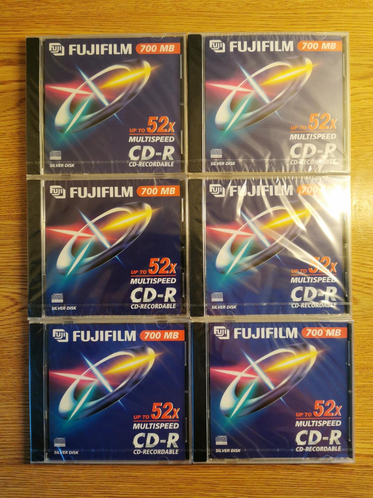 6 stk Fujifilm 700 MB CD-R | FINN-torget