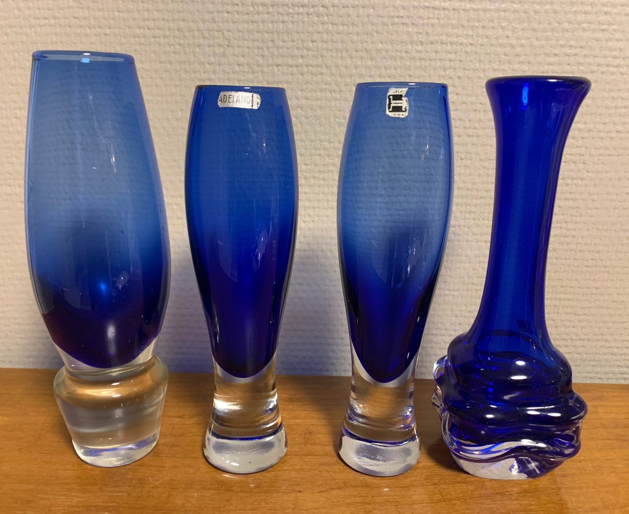 Flotte blå vaser, 2 merket Hadeland | FINN-torget