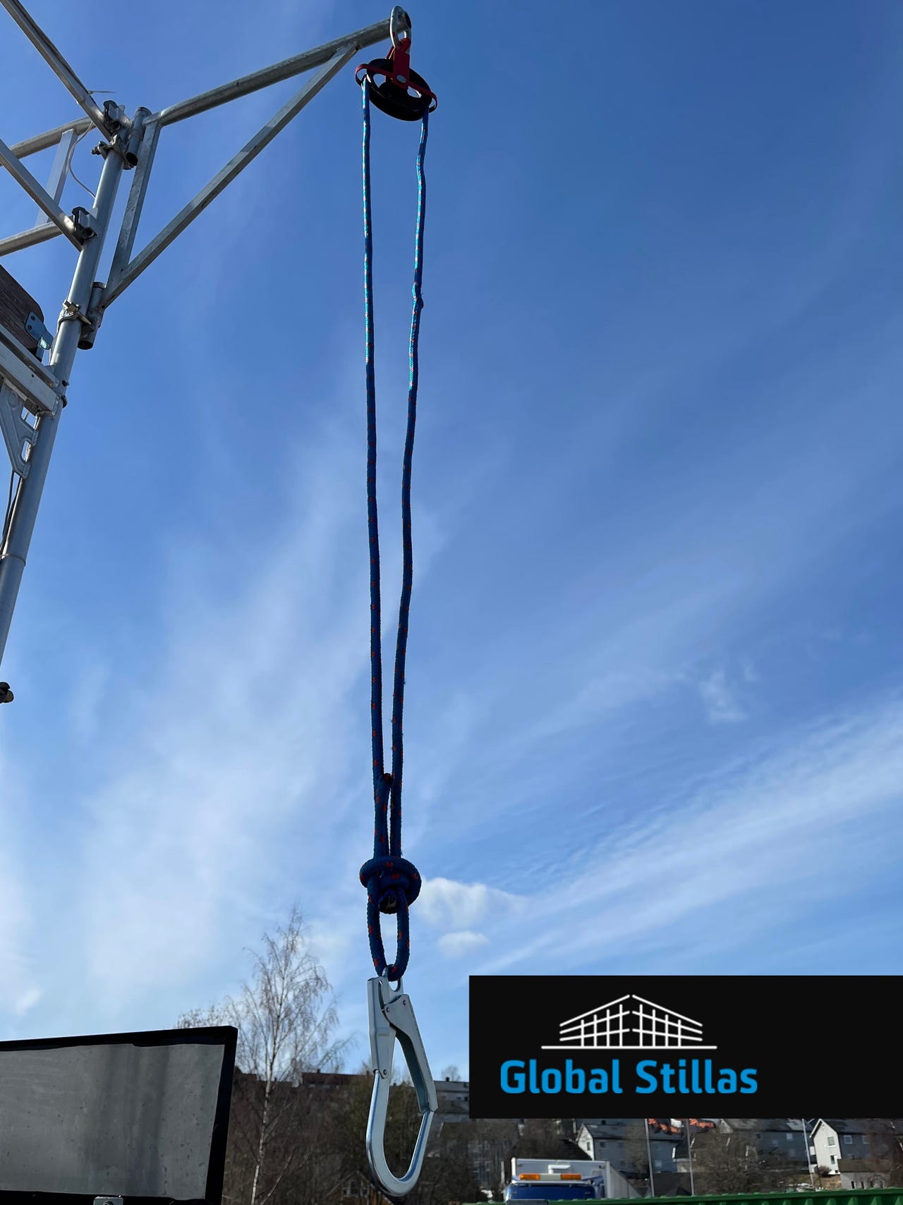 Stillas konsoll med heisehjul inkl. 20m tau | FINN-torget