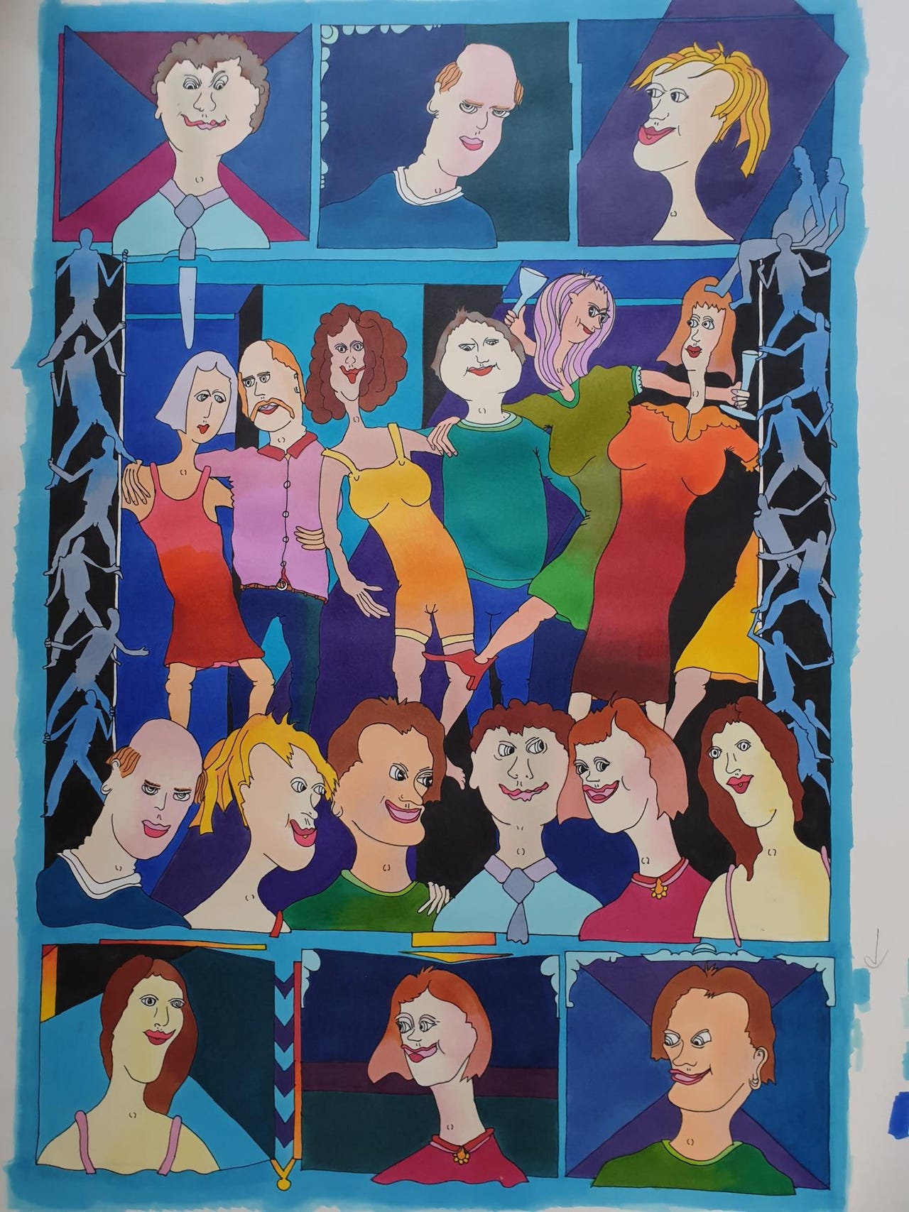 Original tusjtegning av Knut Heive "HISTORIE" | FINN torget