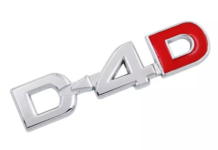 D4D emblem / logo Toyota Avensis Rav4 Yaris Land Cruiser ++ | FINN-torget