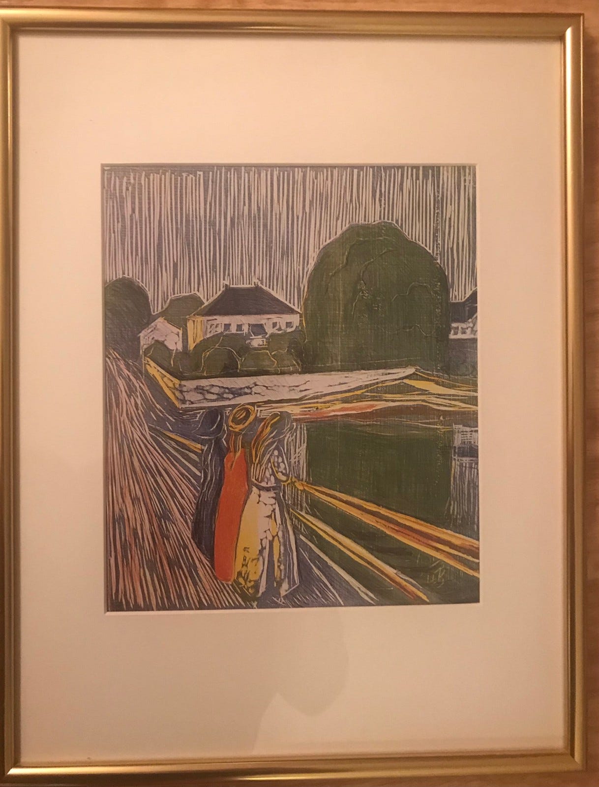 Munch-trykk med ramme til salgs | FINN torget