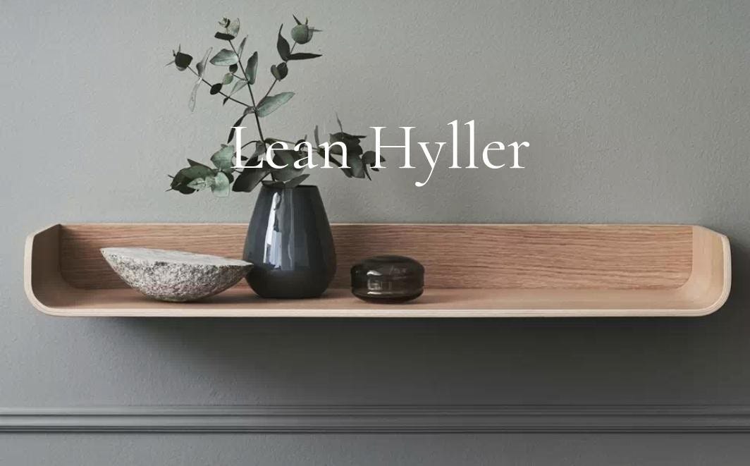 Lean vegghengt hylle fra Bolia | FINN-torget