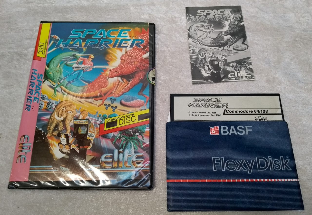 Space Harrier (Elite) disk for Commodore 64 C64 | FINN-torget