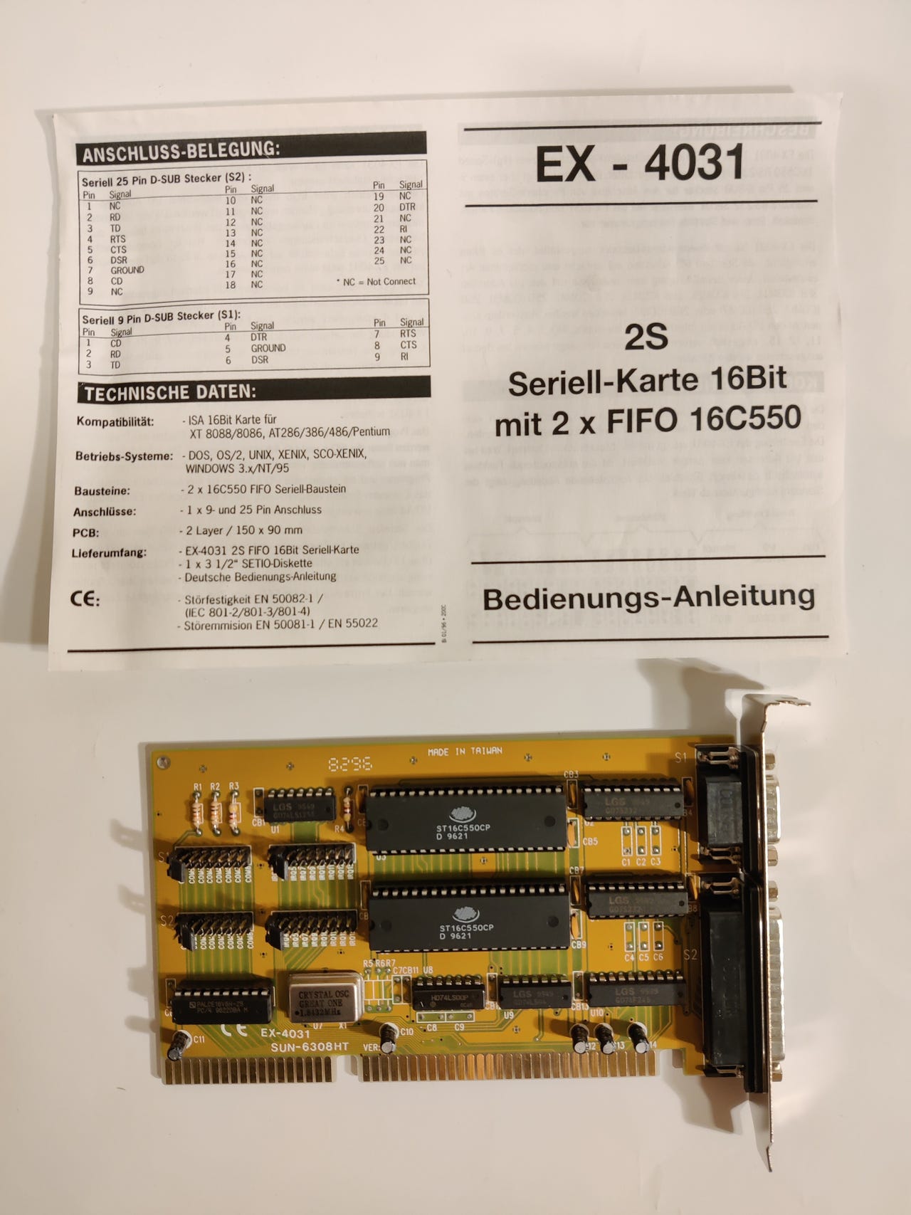 16-bits ISA Seriell-kort | FINN-torget
