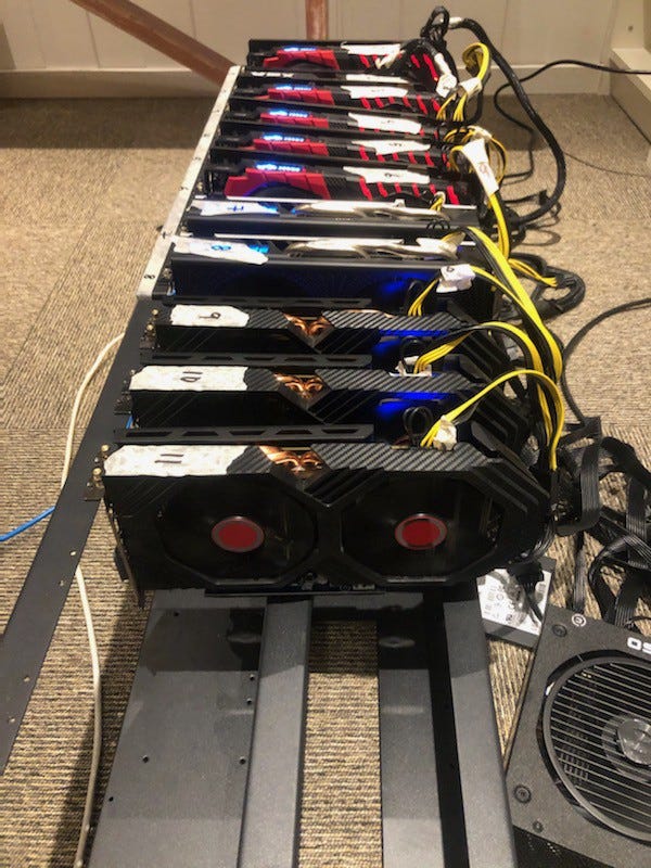 Mining rig, 350 mh/s+ | FINN torget