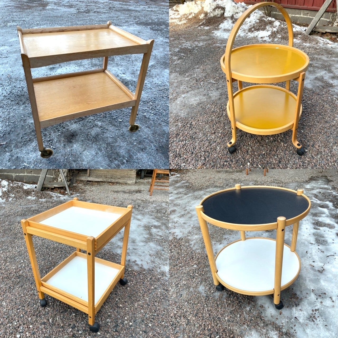 Fire fine trillebord! Pris; 750,- til 2500,-. | FINN-torget