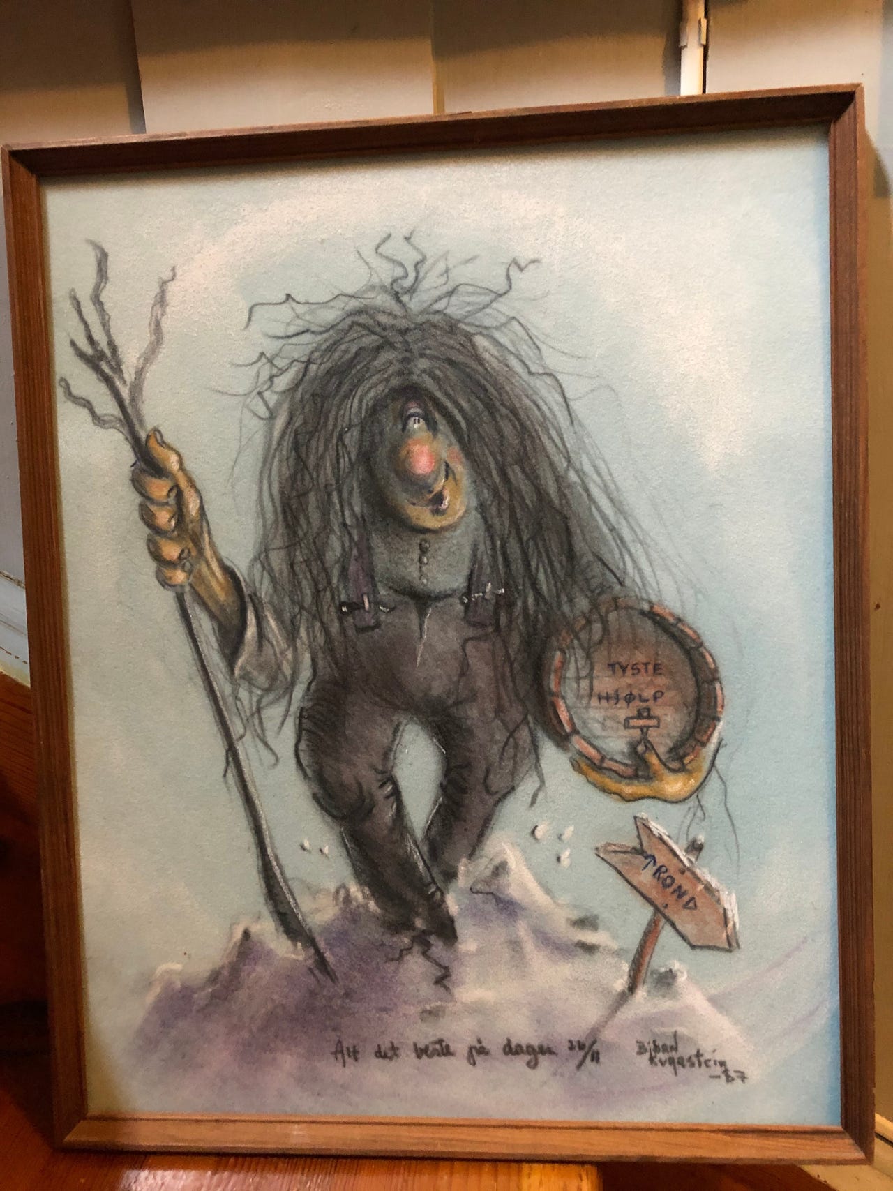 Troll maleri fra 87 tallet | FINN-torget