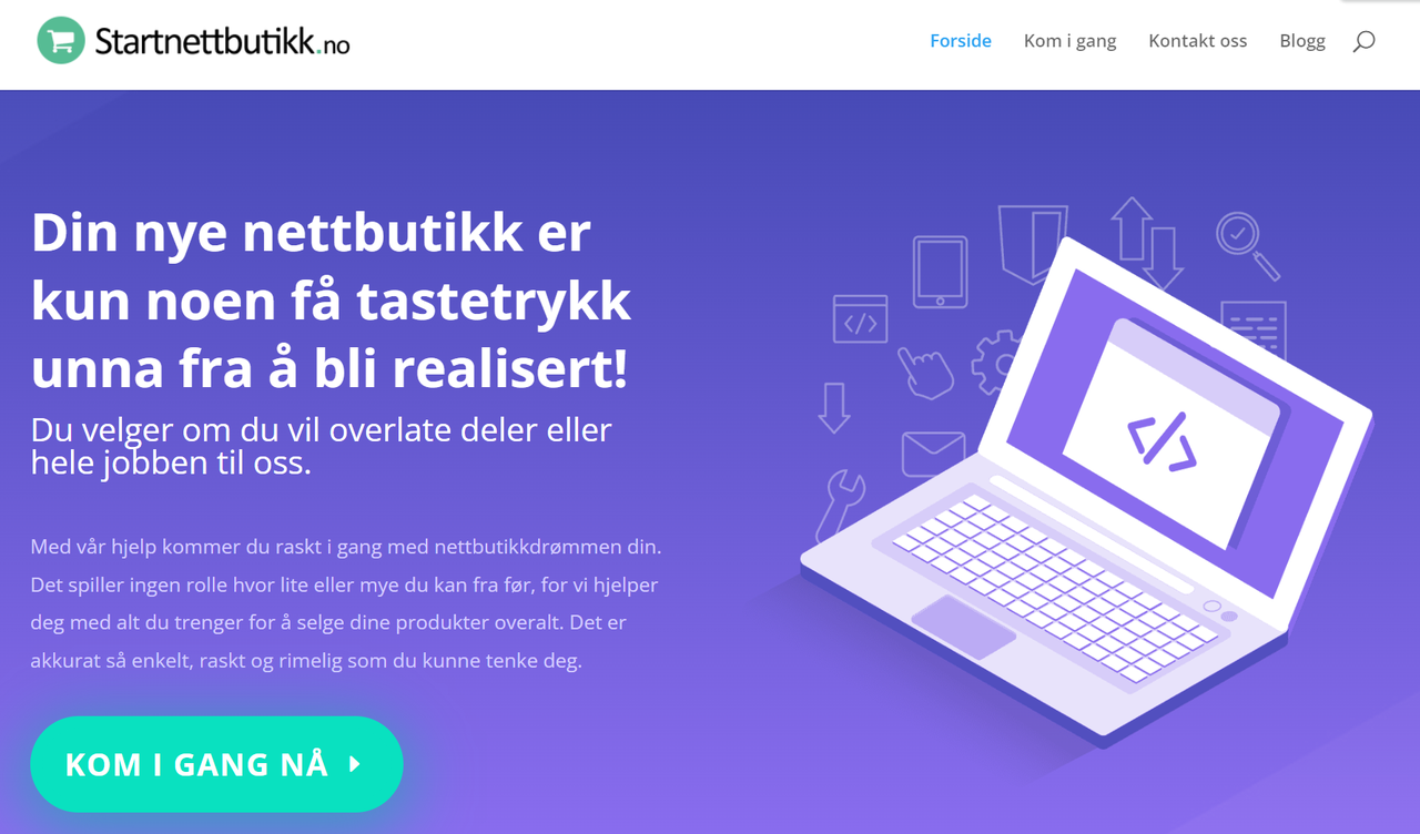 Startnettbutikk.no | Premium Domene og Nettsted Selges - Tar imot bud ...