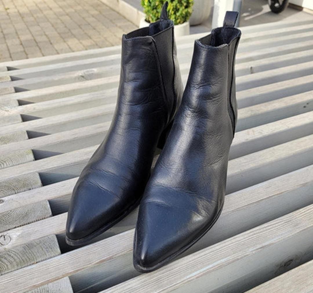 Pavement ankelboots i skinn str.40 - Pent brukt | FINN-torget