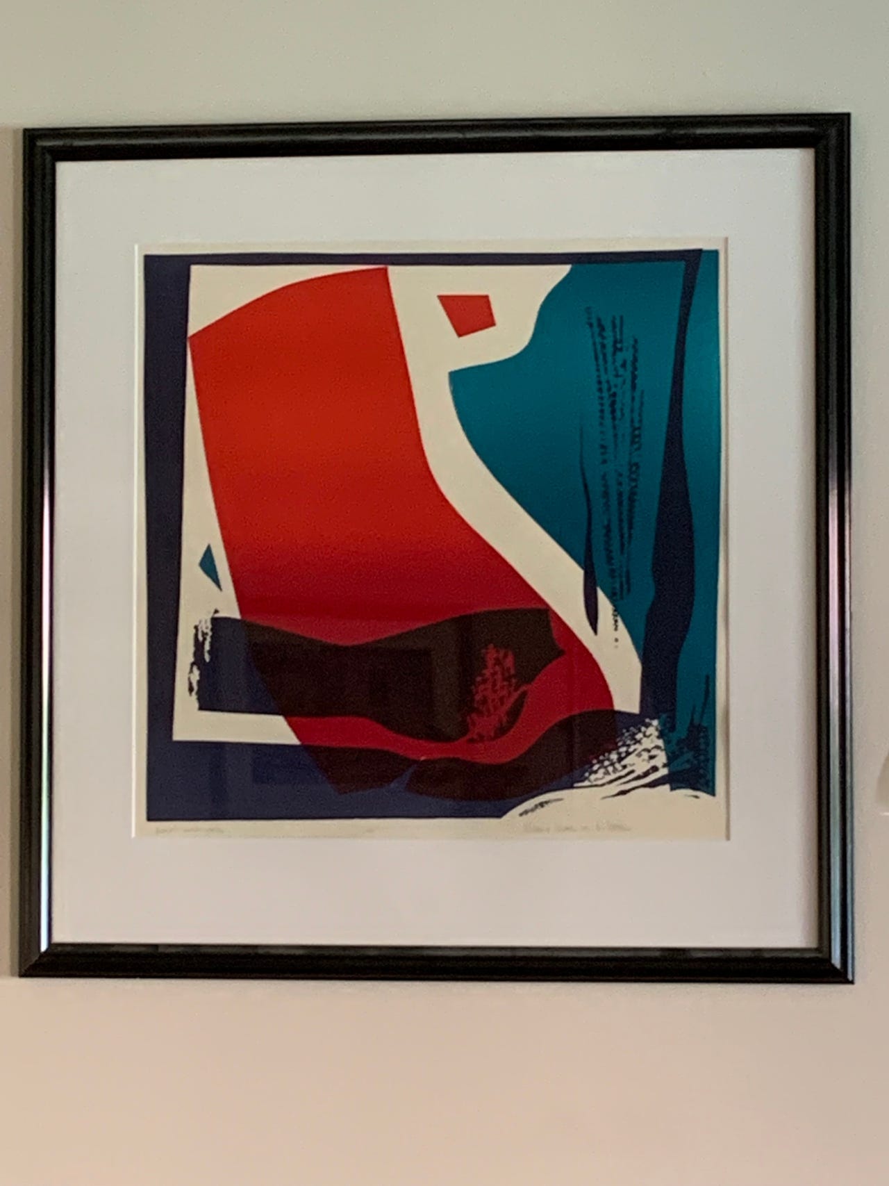 Linoleumstrykk "Vår" av Maria Veronica Solem | FINN-torget