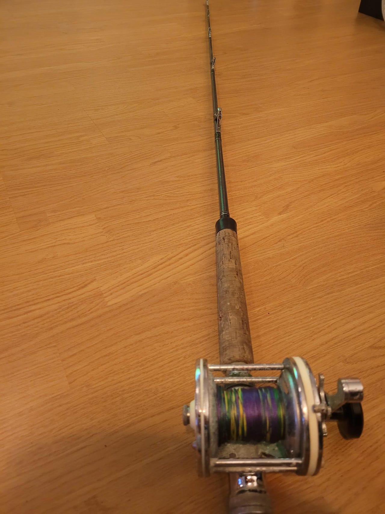 Retro havfiskestang fra Tjøstheim med Mitchell snelle | FINN torget