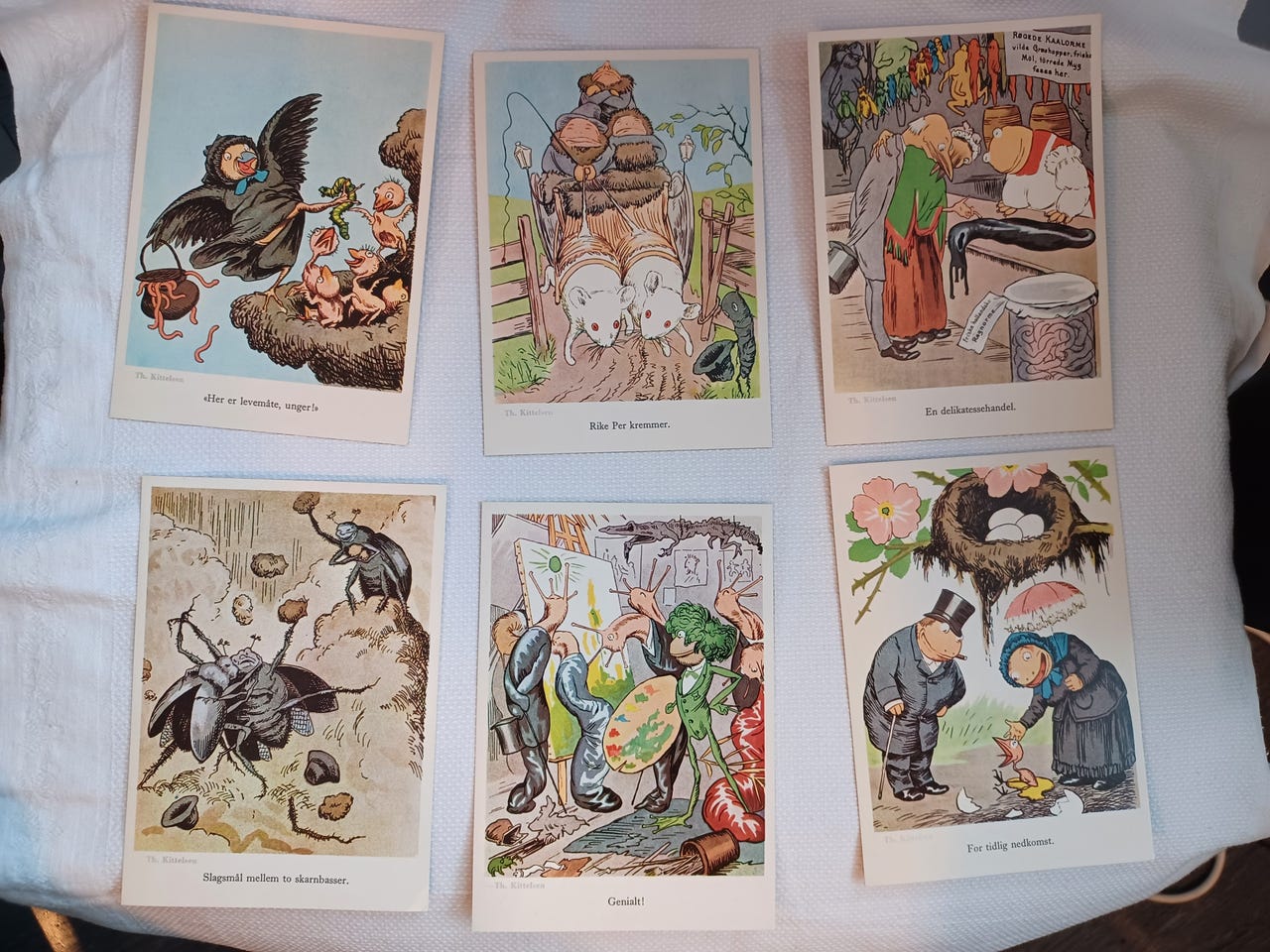Har dyrene sjæl. 10 post kort av Th.Kittelsen | FINN-torget