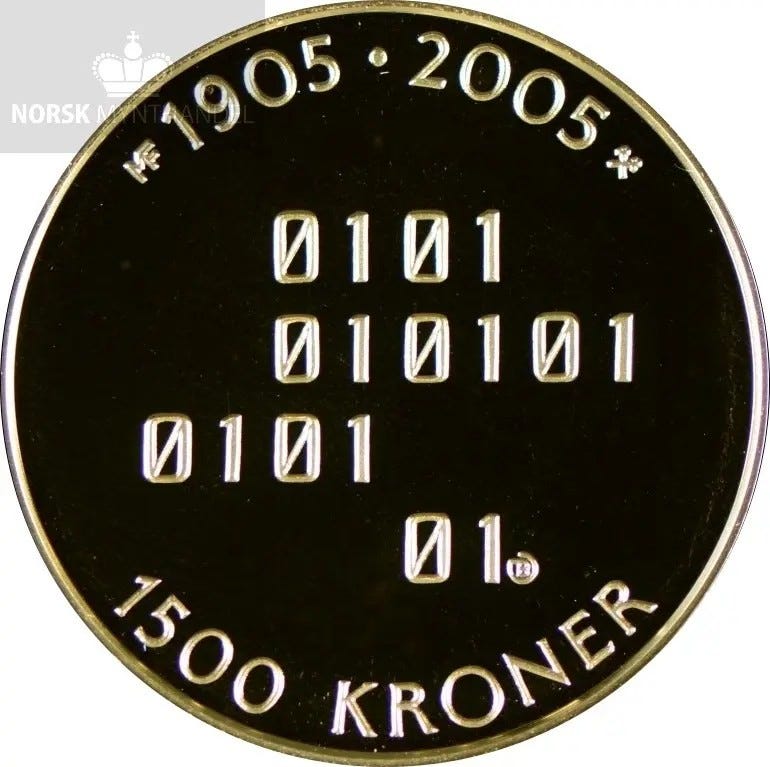 2005 Norge 1/2 oz Gull 1500 Kroner Hundreårsmynten Nr. 3 Proof M/Kapsel | FINN-torget