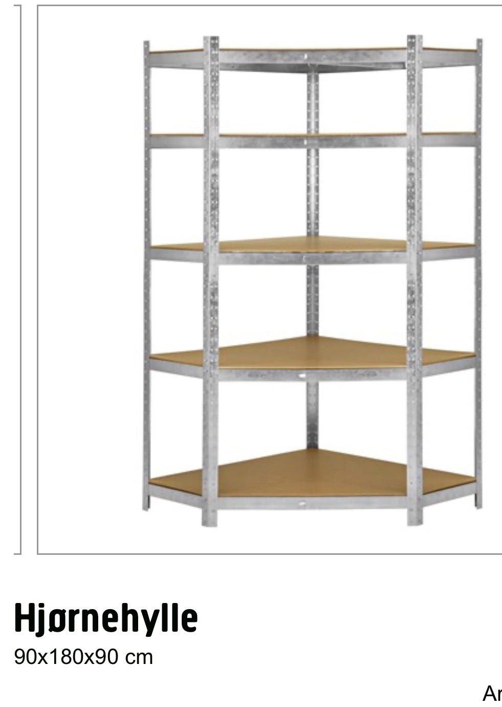 Metall hylle til bod | FINN.no