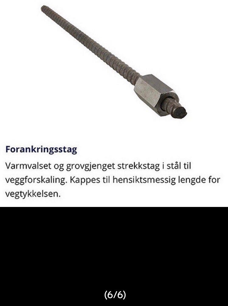 Forankringsstag selges/ leie | FINN-torget