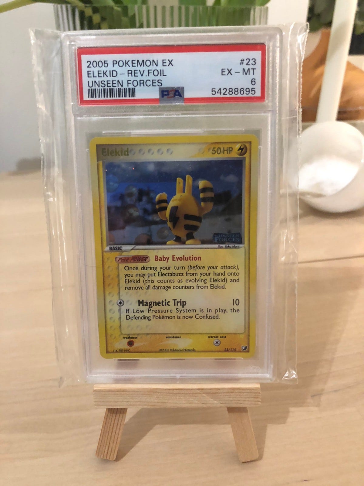 Pokemon Elekid Reverse Holo PSA 6 | FINN.no
