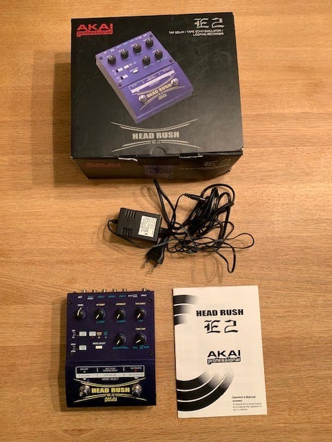 AKAI Head Rush E2 loop/delay/tape echo pedal | FINN.no