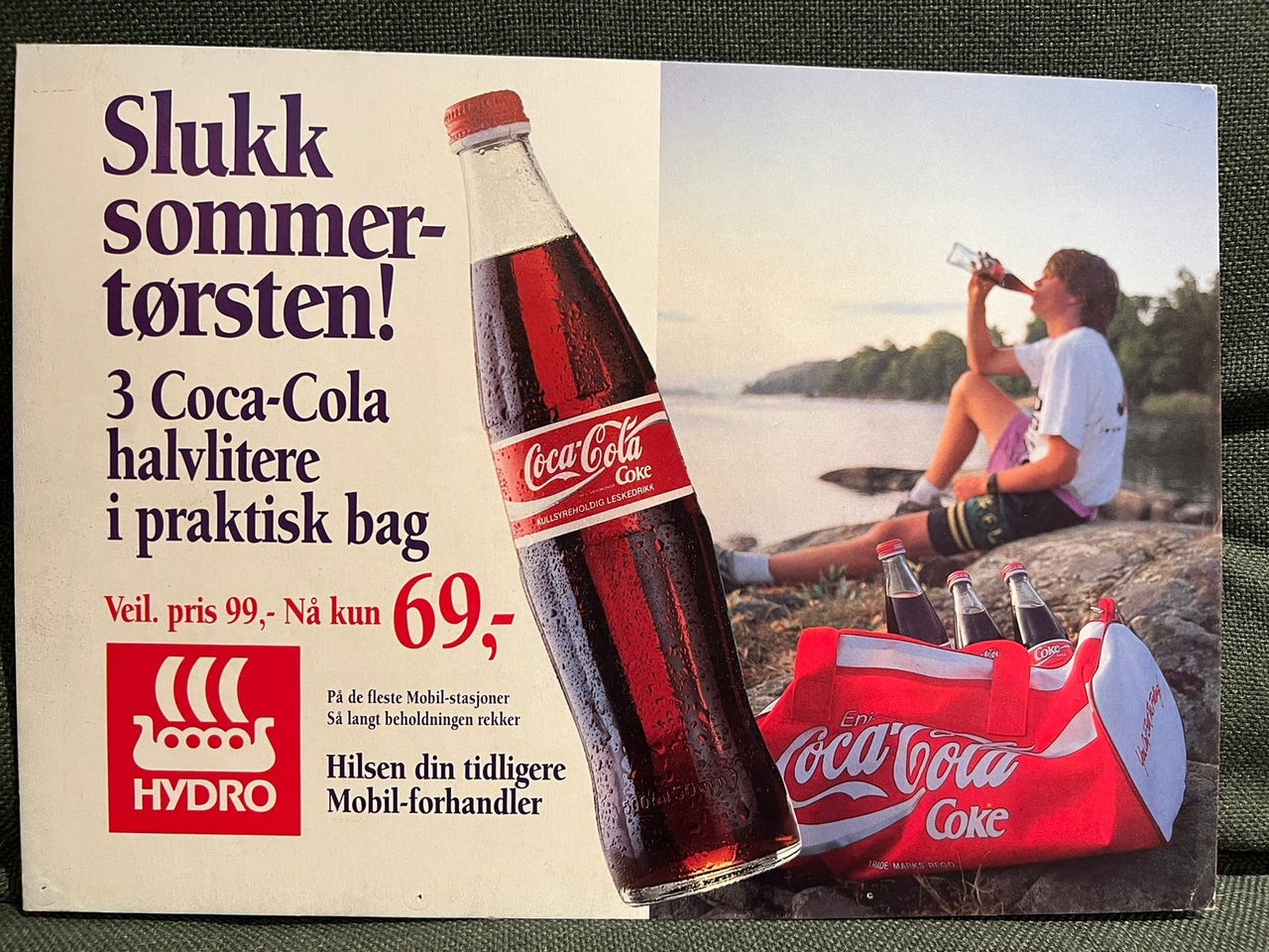 Coca cola papplakat fra 1992 | FINN torget