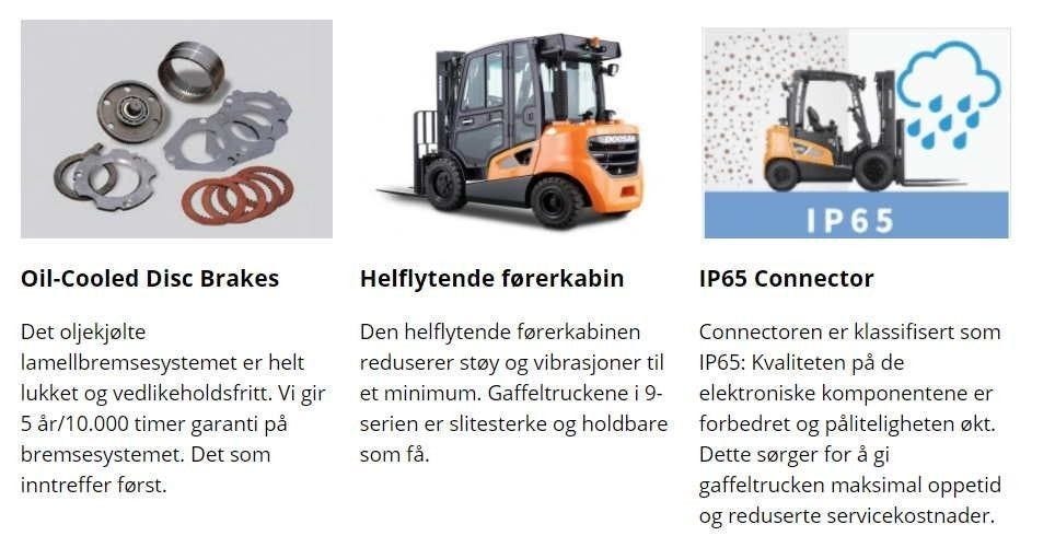Til salgs: Doosan På lager Doosan diesel, modell: D25S-9, triplexmast ...