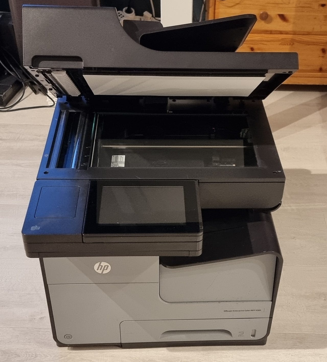 HP Officejet Enterprise Color MFP X585, Duplex print/scan,multifunksjon ...
