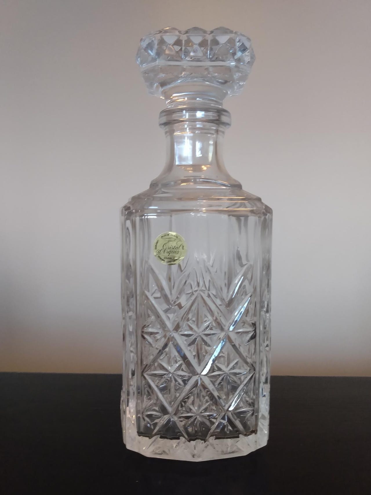 Vintage karaffel i krystall | FINN-torget